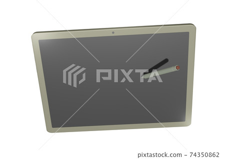 Tablet (with touch pen) Transparent image... - Stock Illustration ...