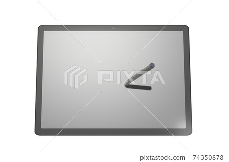 Tablet (with touch pen) Transparent image... - Stock Illustration ...