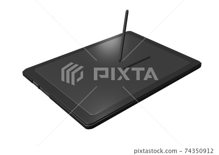 Tablet (with touch pen) Transparent image... - Stock Illustration ...
