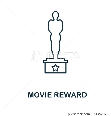 Movie Reward icon. Simple element from cinema... - Stock Illustration ...