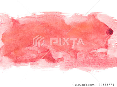 Red watercolor brush marks, background... - Stock Illustration ...