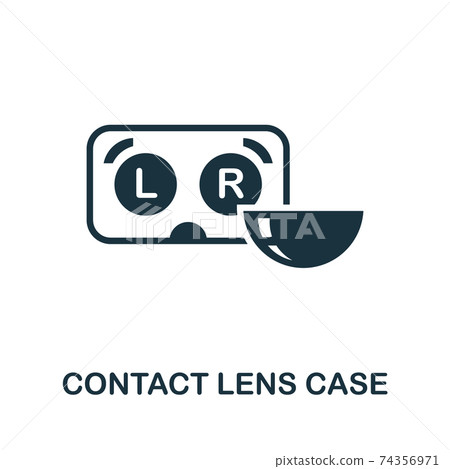Contact Lens Case icon. Simple illustration... - Stock Illustration ...