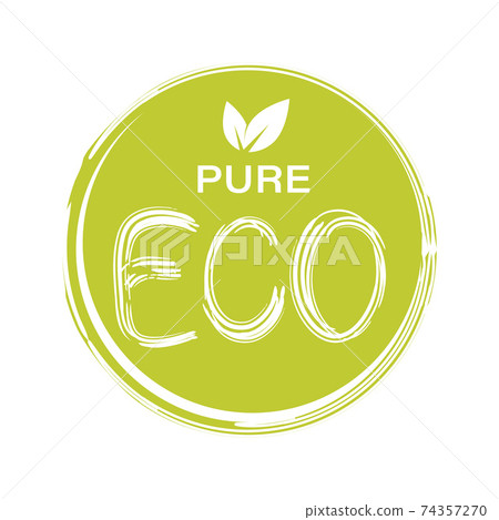 Emblem, sign for packages, natural products and... - Stock Illustration ...