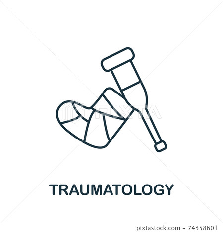 Traumatology icon from medical collection.... - Stock Illustration ...