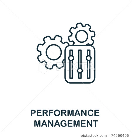 Performance Management icon. Simple element... - Stock Illustration ...