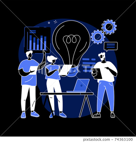 Brainstorm abstract concept vector illustration. - Stock Illustration ...