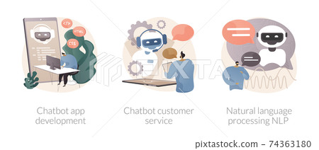 AI programming abstract concept vector... - Stock Illustration ...
