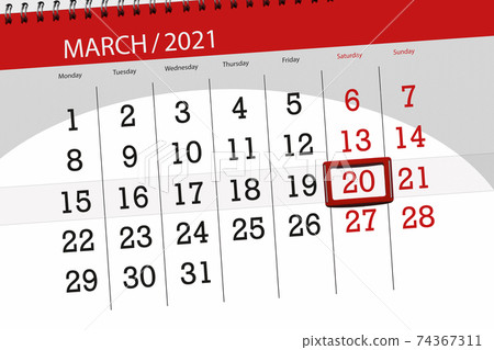 Calendar planner for the month march 2021,... - Stock Illustration ...
