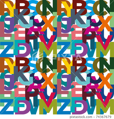 Background or pattern of letters. Letters of... - Stock Illustration ...