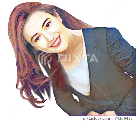 Receptionist to give a bow - Stock Illustration [74369453] - PIXTA