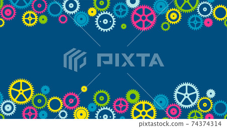 Gear / Gear motif background material / Vector... - Stock Illustration ...