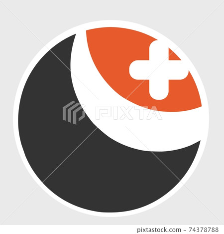 Circle logo with positive sign - Stock Illustration [74378788] - PIXTA