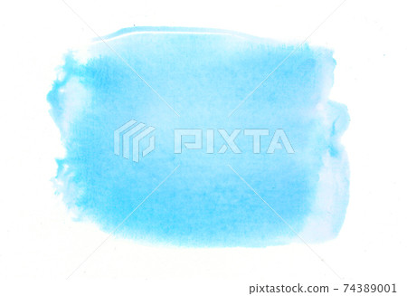 Blue and light blue watercolor brush marks,... - Stock Illustration ...