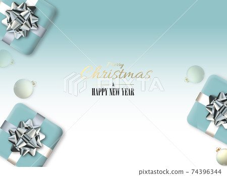 Christmas holiday party invitation in pastel blue - Stock Illustration ...