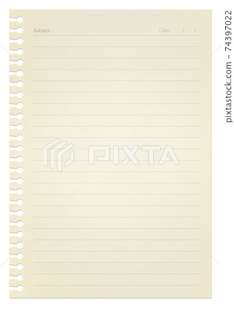 Notebook used paper - Stock Illustration [74397022] - PIXTA