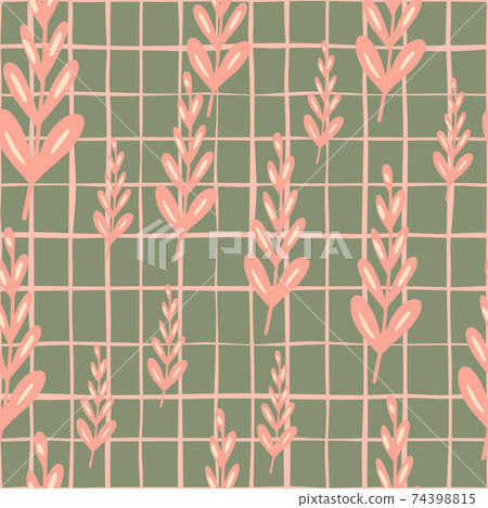 Random seamless pattern with pink colored... - Stock Illustration ...