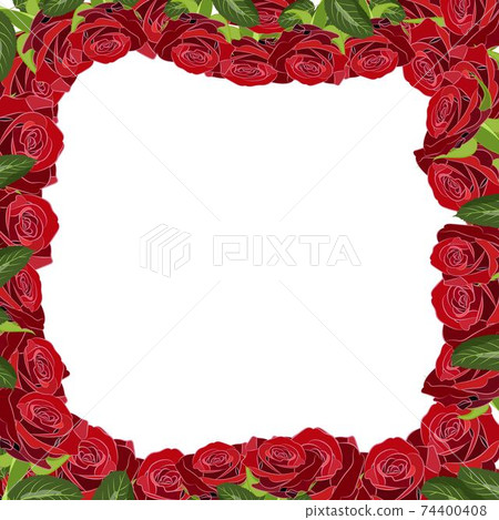 Trendy roses wedding invitation poster with... - Stock Illustration ...