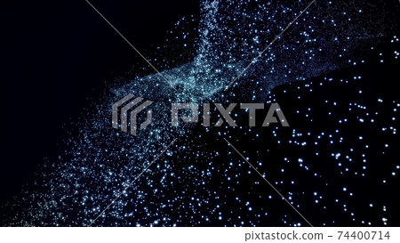 Blue particle material - Stock Illustration [74400714] - PIXTA