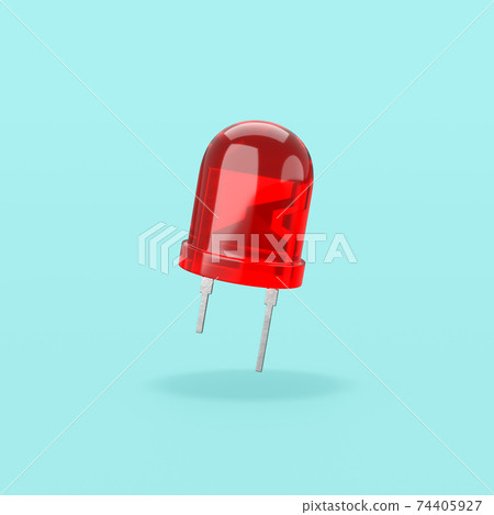Red Led Diode on Blue Background - Stock Illustration [74405927] - PIXTA