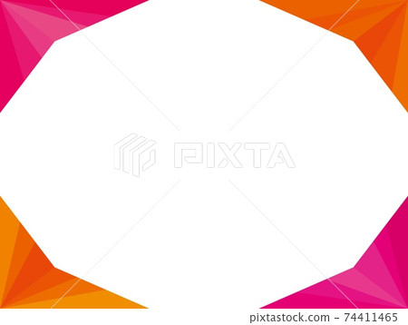Geometric pattern frame triangle - Stock Illustration [74411465] - PIXTA