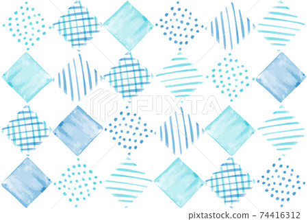 Blue refreshing watercolor background material - Stock Illustration ...