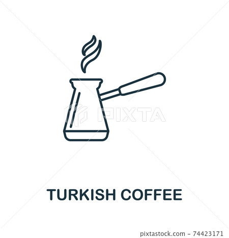 Turkish Coffee icon. Simple element from drinks... - Stock Illustration ...