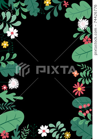 Abstract spring and summer flat simple natural... - Stock Illustration ...