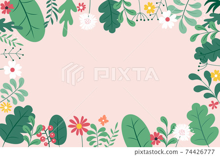 Abstract spring and summer flat simple natural... - Stock Illustration ...
