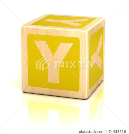 alphabet cubes 3d font letter Y - Stock Illustration [74432816] - PIXTA