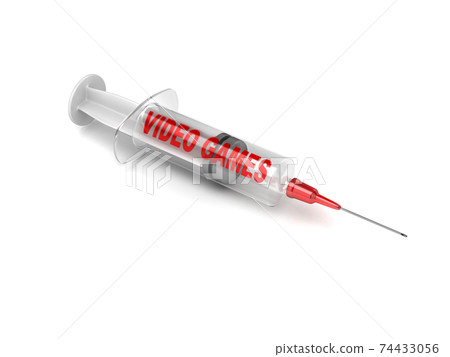 video games addiction 3d concept - Stock Illustration [74433056] - PIXTA
