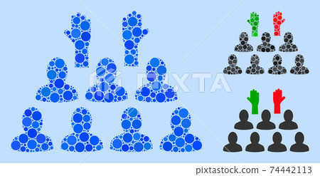 Circle Democratization Icon Collage - Stock Illustration [74442113] - PIXTA