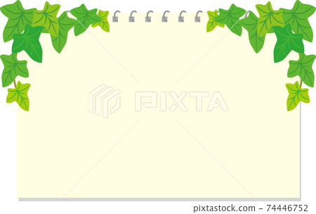 Leaf notepad - Stock Illustration [74446752] - PIXTA