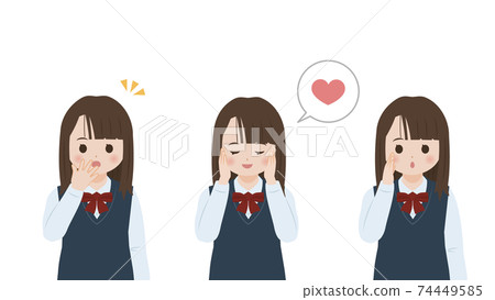 Student girl student beautiful girl... - Stock Illustration [74449585 ...