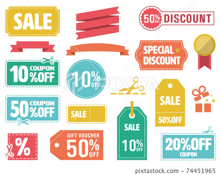 Illustration of coupons and discount coupons - Stock Illustration ...