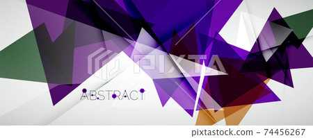 Geometric abstract background. Color triangle... - Stock Illustration ...