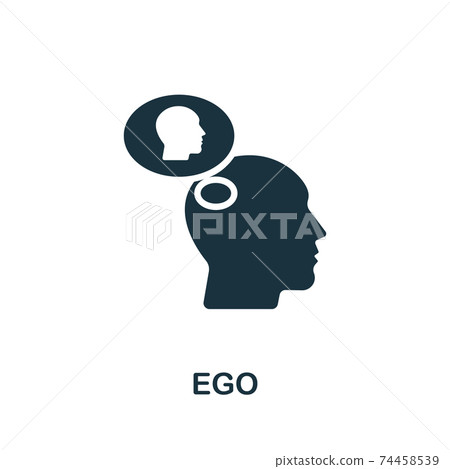 Ego icon. Simple element from psychology... - Stock Illustration ...