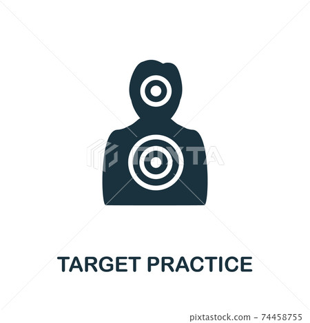 Target Practice icon. Simple element from... - Stock Illustration ...