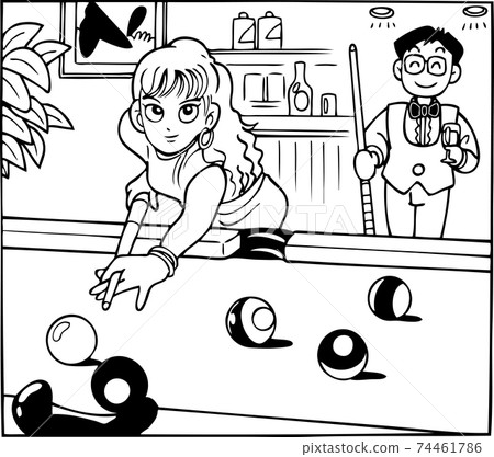 Billiards - Stock Illustration [74461786] - PIXTA