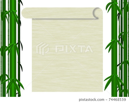 Japanese style bamboo frame (3) - Stock Illustration [74468539] - PIXTA