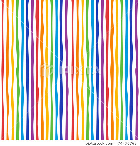 vertical curved rainbow lines, seamless pattern - Stock Illustration ...