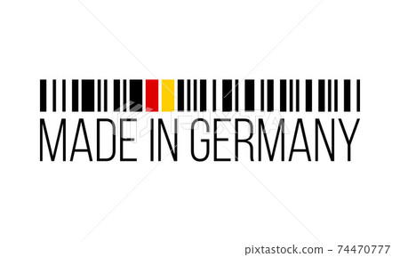 barcode made in germany, vector illustration on... - Stock Illustration ...