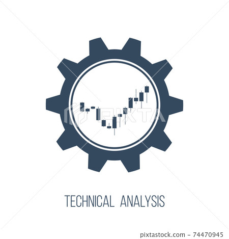 technical analysis, flat vector icon - Stock Illustration [74470945 ...