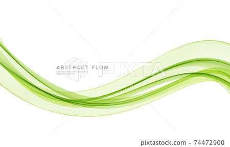 Vector green color abstract wave design element - Stock Illustration ...