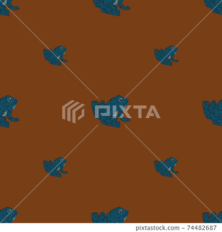Dark seamless zoo amphibian seamless pattern... - Stock Illustration ...