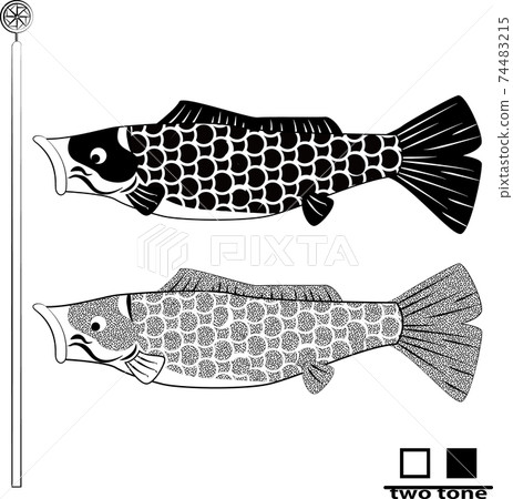 Carp streamer-two-tone - Stock Illustration [74483215] - PIXTA