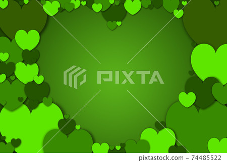 Heart material A calm heart-shaped frame made... - Stock Illustration ...