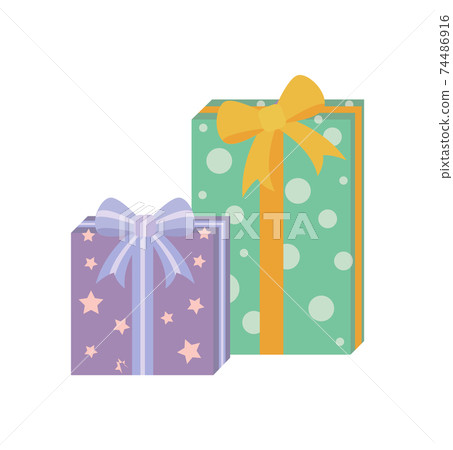 Presents with Wrapping Poster Vector Illustration - Stock Illustration ...