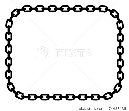 Rectangle frame of chains - Stock Illustration [74487486] - PIXTA