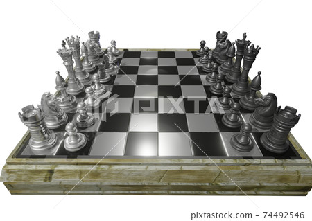 Chess (CG: transparent material) - Stock Illustration [74492546] - PIXTA