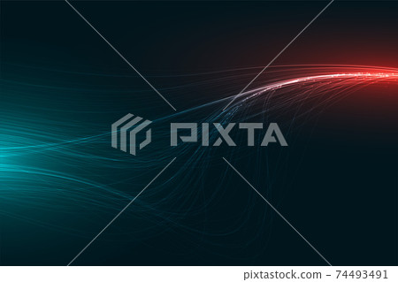 digital technology abstract light streaks... - Stock Illustration ...